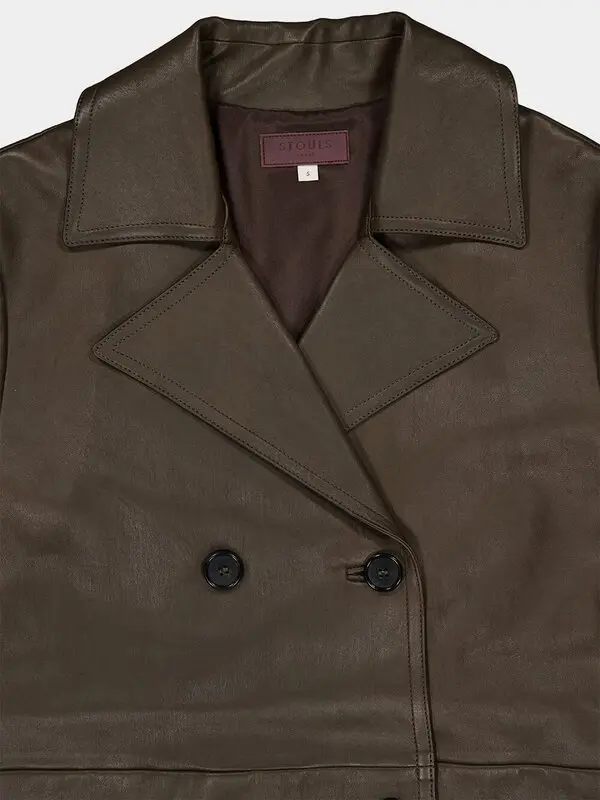 Stouls Lucia Lambskin Leather Coat