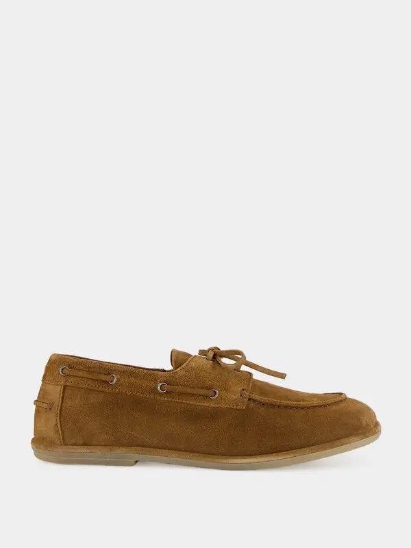 Officine Creative Love 001 Suede Boat Shoes - Brown