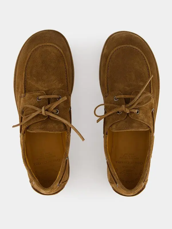 Officine Creative Love 001 Suede Boat Shoes - Brown