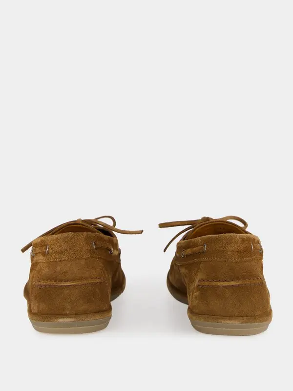 Officine Creative Love 001 Suede Boat Shoes - Brown