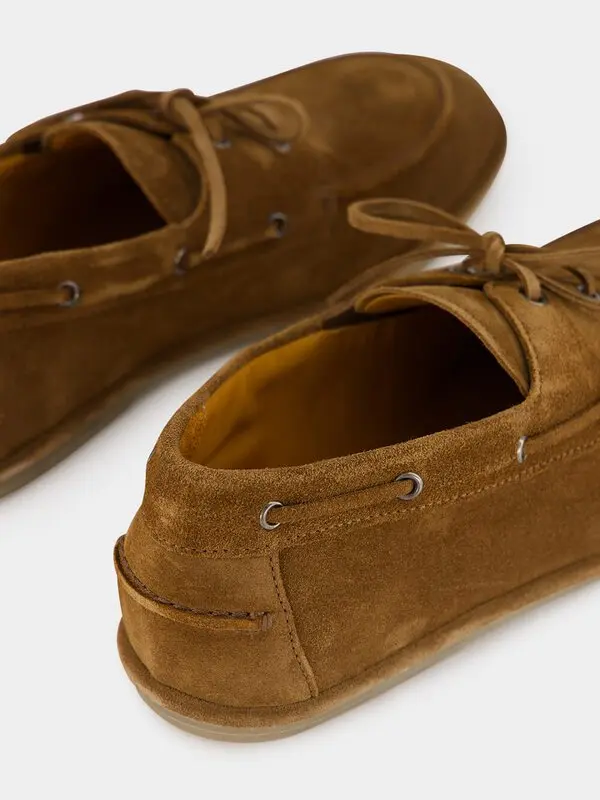 Officine Creative Love 001 Suede Boat Shoes - Brown