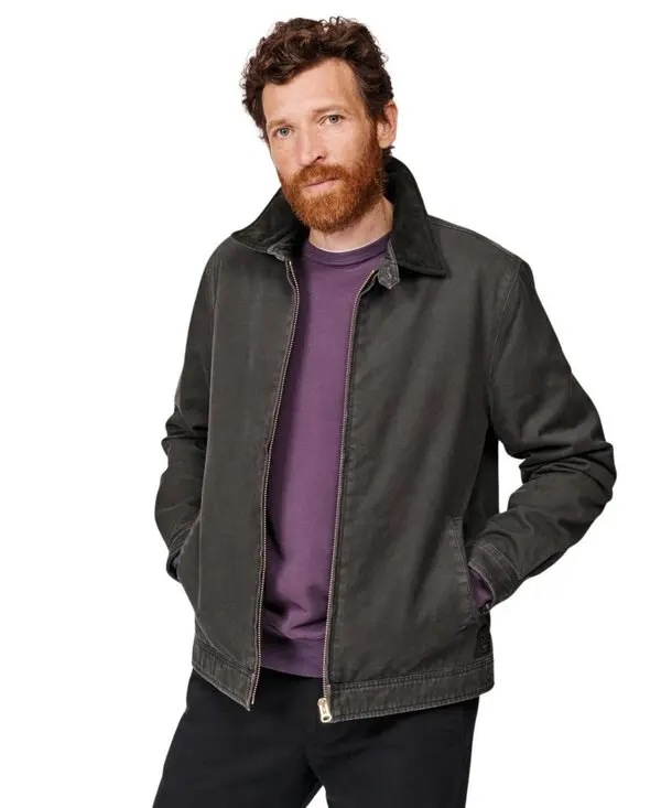 AUBIN Harrington Utility Jacket - Washed Black