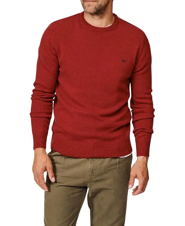 AUBIN Westbourne Crew Neck Sweater - Dark Rust