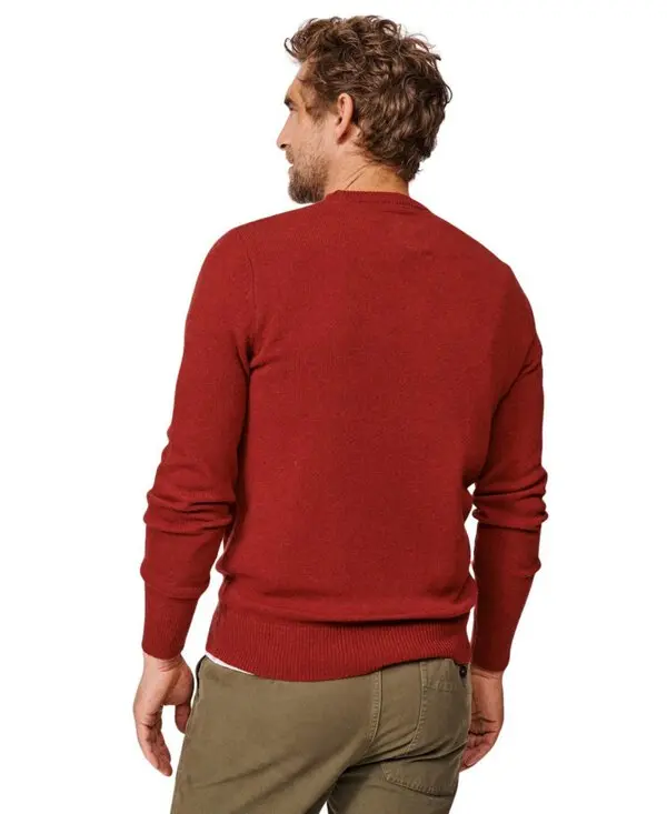 AUBIN Westbourne Crew Neck Sweater - Dark Rust