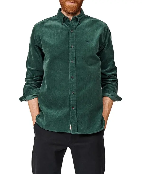 Aubin Haworth Corduroy Shirt - Dark Green
