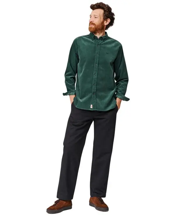 Aubin Haworth Corduroy Shirt - Dark Green