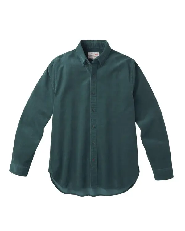 Aubin Haworth Corduroy Shirt - Dark Green