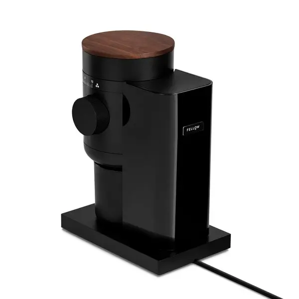 FELLOW Opus Electric Conical Burr Grinder - Black/walnut