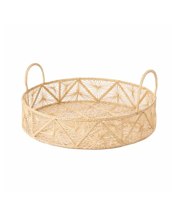 CORO CORA Large Round Tray With Handles
