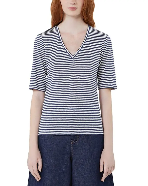 Max Mara Wkdopzione V Neck Top - Ultramarine