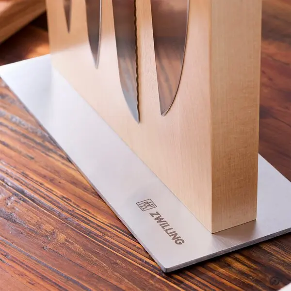 ZWILLING Pro Rcf 5 Piece Magnetic Knife Block Set - Natural