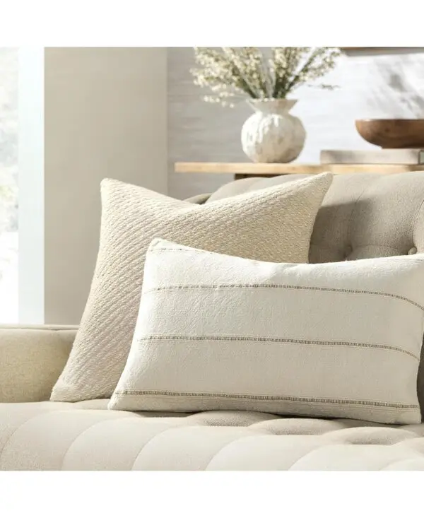 SURYA Charleston Decorative Pillow - Ivory