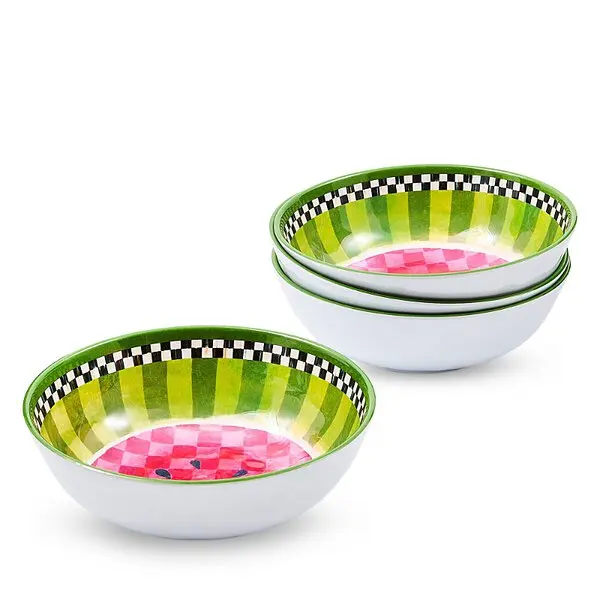 MACKENZIE-CHILDS Small Bowls, Set Of 4 - Watermelon