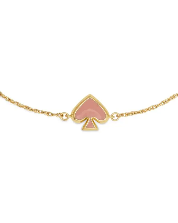 Kate Spade New York Everyday Spade Enamel Slider Bracelet - Pink.
