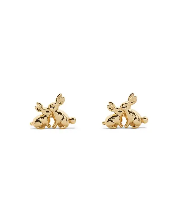 Kate Spade New York Love You, Mom Bunny Stud Earrings - Gold
