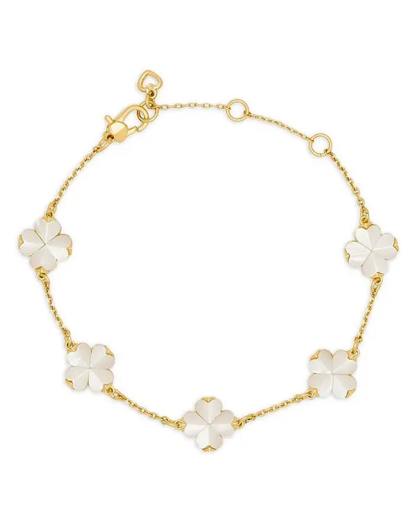 Kate Spade New York Spade Flower Clover Scatter Bracelet - Mother Of Pearl