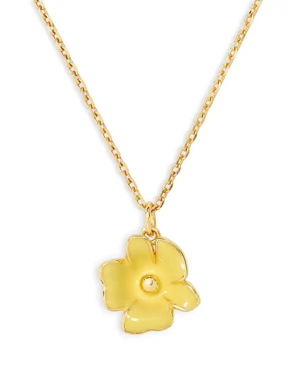 Kate Spade New York Golden Bloom Pendant Necklace - Yellow