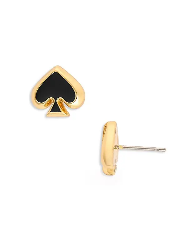 Kate Spade New York Everyday Spade Enamel Stud Earrings - Black
