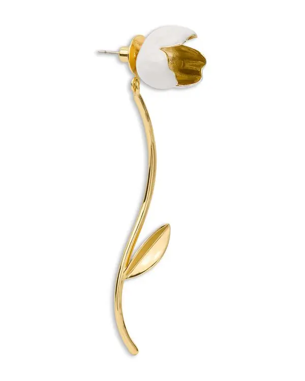 Kate Spade New York Golden Bloom Tulip Statement Earrings