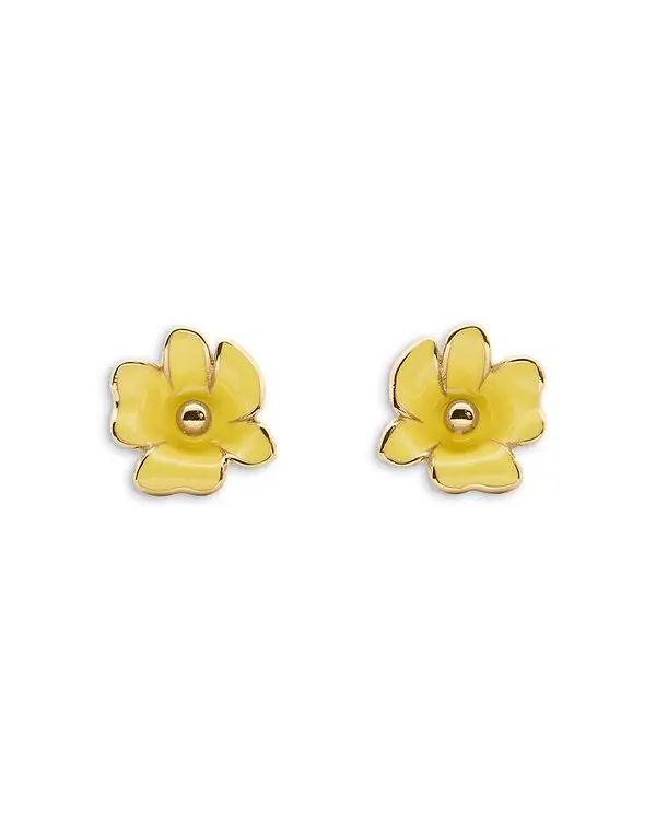 Kate Spade New York Golden Bloom Flower Stud Earrings - Yellow