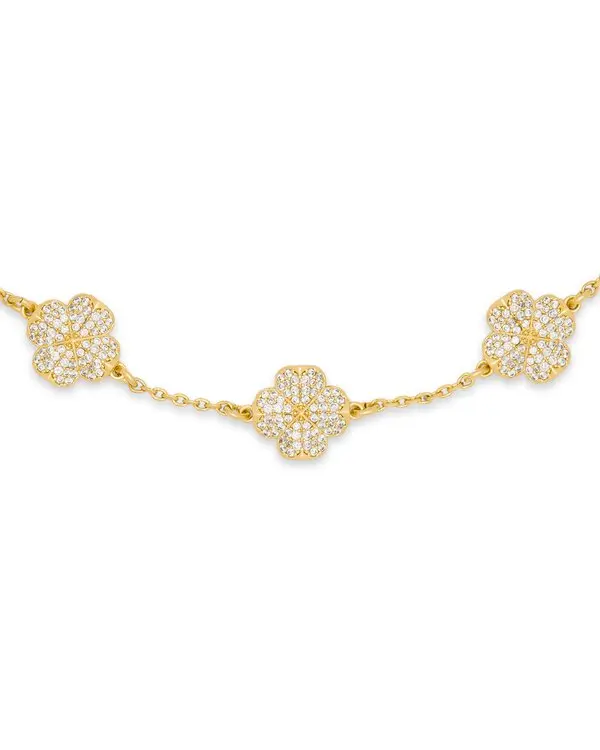 Kate Spade New York Spade Flower Pave Clover Scatter Bracelet