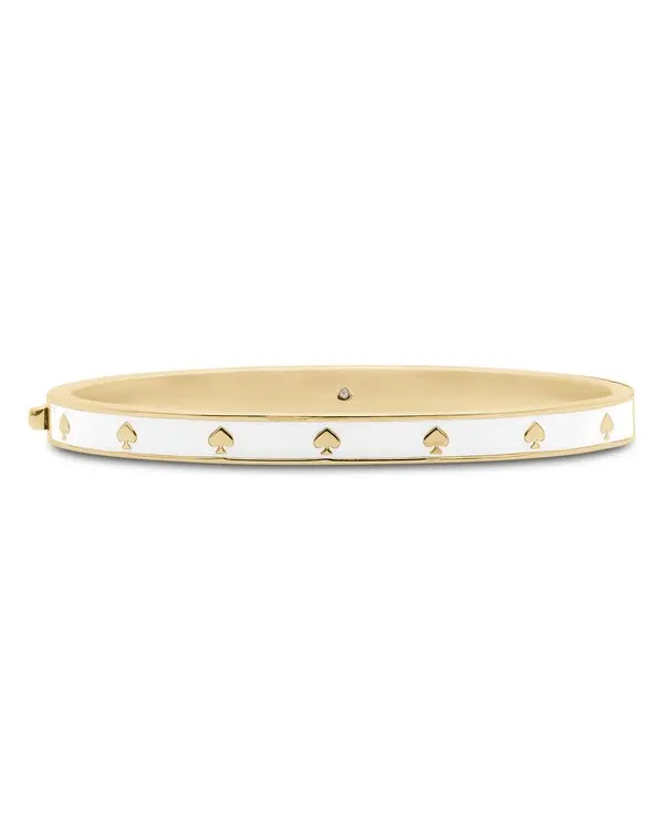 Kate Spade New York Spot The Spade Enamel Hinged Bangle Bracelet