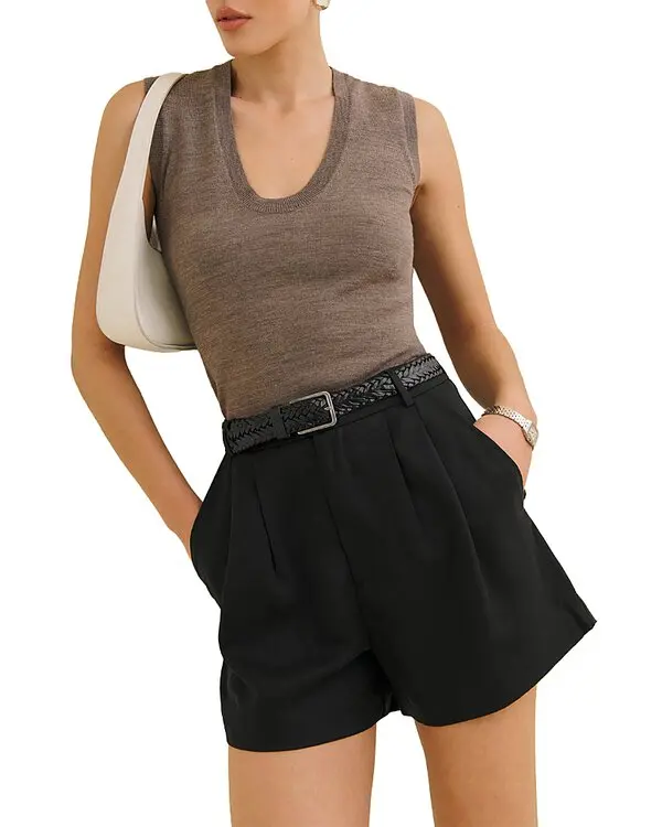 REFORMATION Mason Shorts - Black