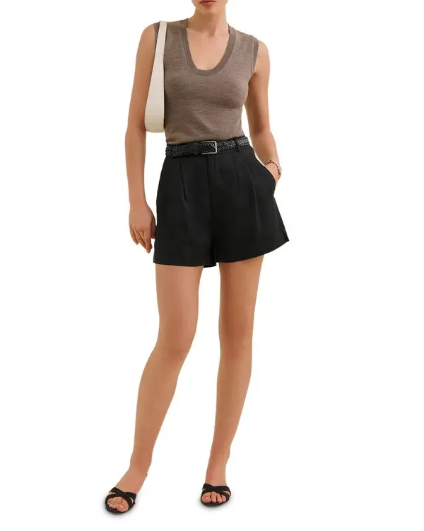 REFORMATION Mason Shorts - Black