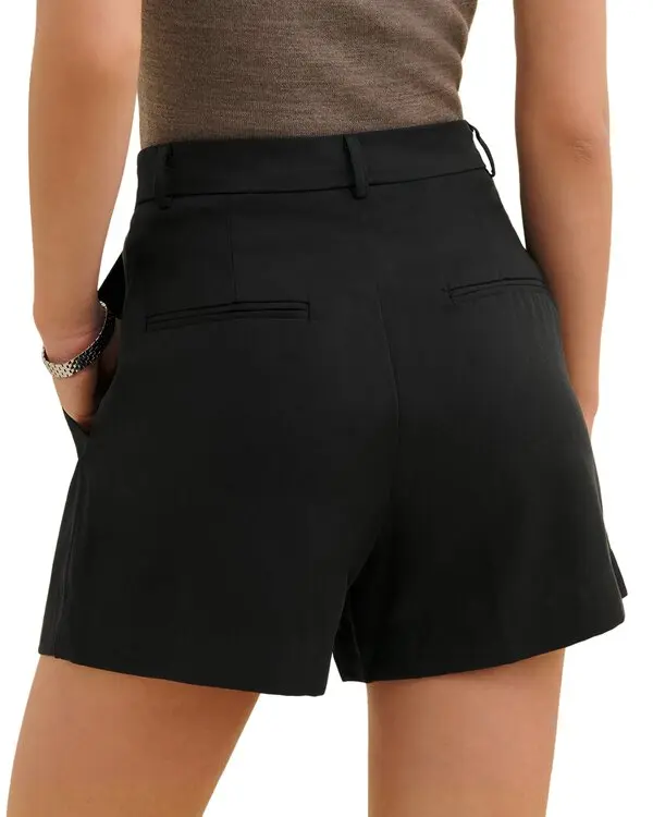 REFORMATION Mason Shorts - Black