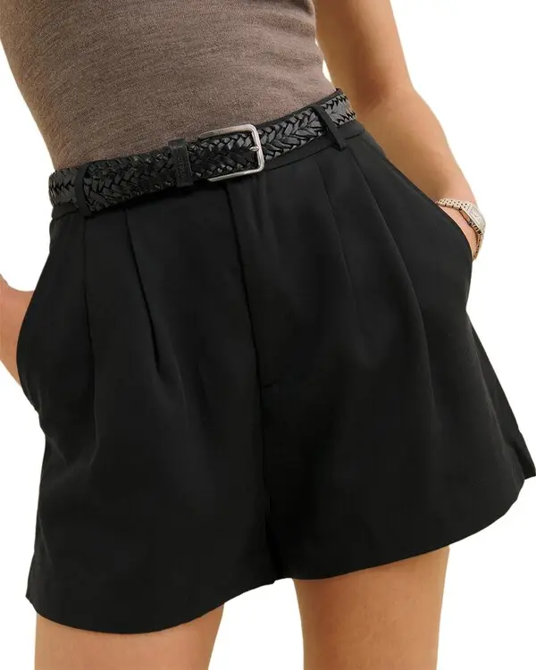 REFORMATION Mason Shorts - Black