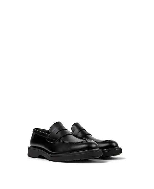 Camper Norman Leather Moccasins - Black