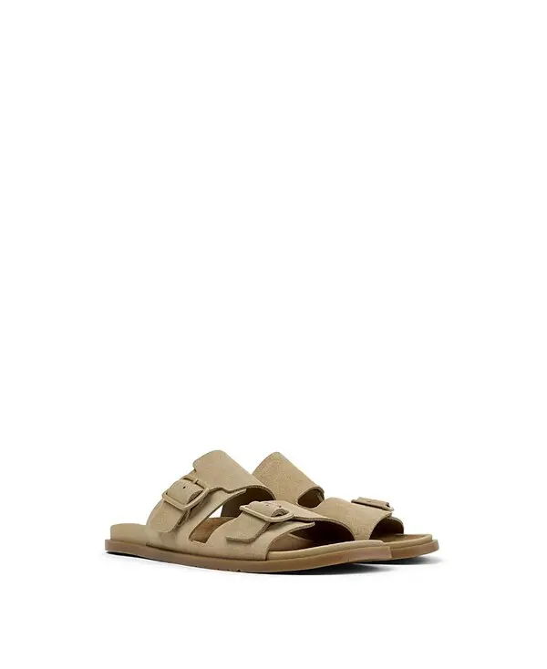 Camper Lluc 2-strap Leather Sandals - Brown