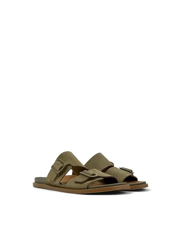 Camper Lluc 2-strap Leather Sandals - Green