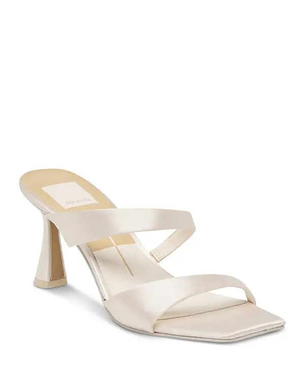 Dolce Vita Icelyn Strappy Sandals - Ivory Satin