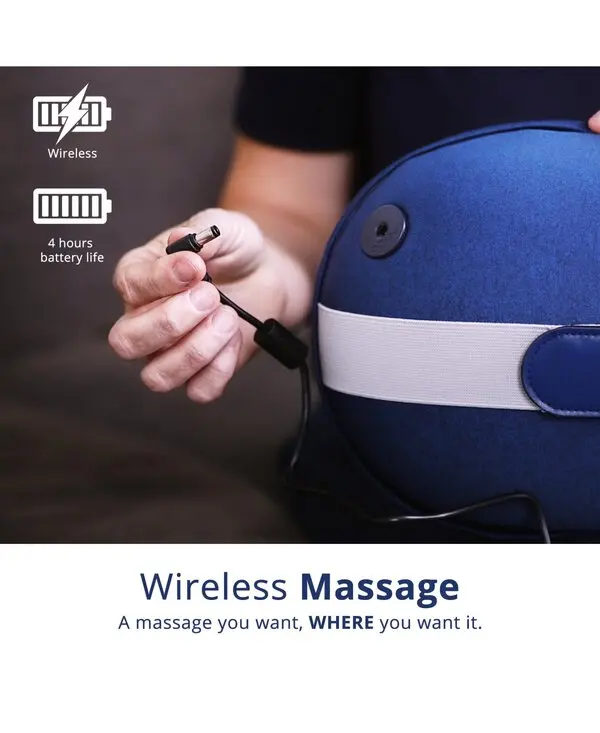 MIKO Kumo Mini Wireless Massage Pillow With Heat