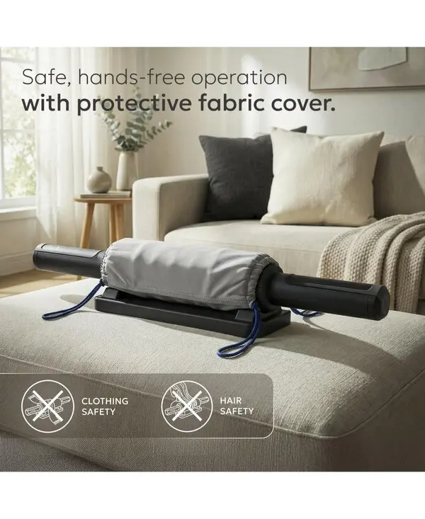 MIKO Swift Hands-free Rolling Percussive Massager For Muscle Recovery, Tension Relief, And Relaxation - Black