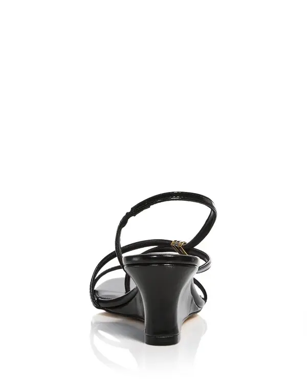 Aqua Zoya Wedge Heel Sandals - Black