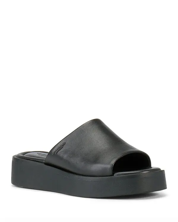 VAGABOND SHOEMAKERS Danya Leather Slide Sandals - Black/black