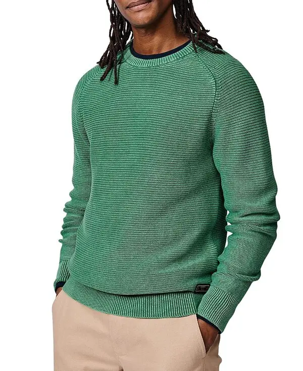 Aubin Saxilby Tuck Stitch Crew Neck Jumper