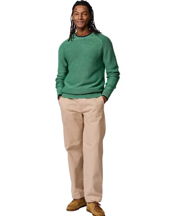 Aubin Saxilby Tuck Stitch Crew Neck Jumper