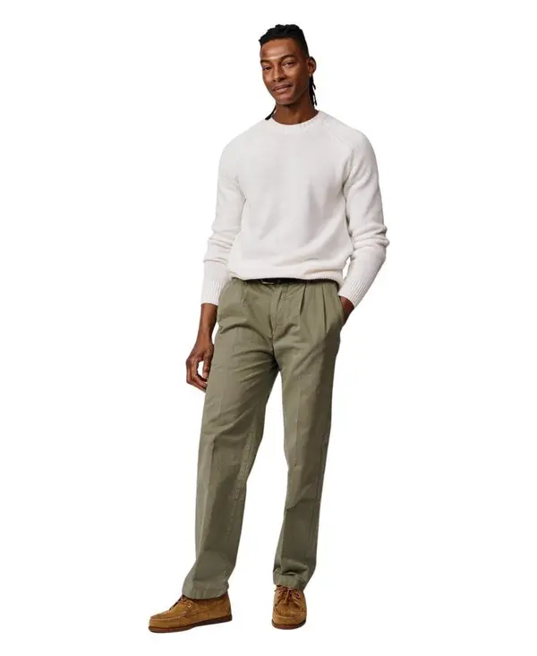 AUBIN Lacey Cotton Linen Crew Neck Jumper