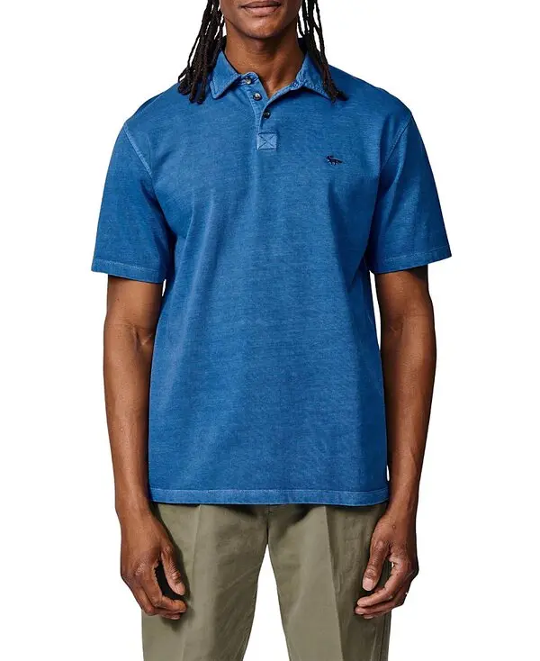 Aubin Arkwright Heavyweight Jersey Polo - Cobalt