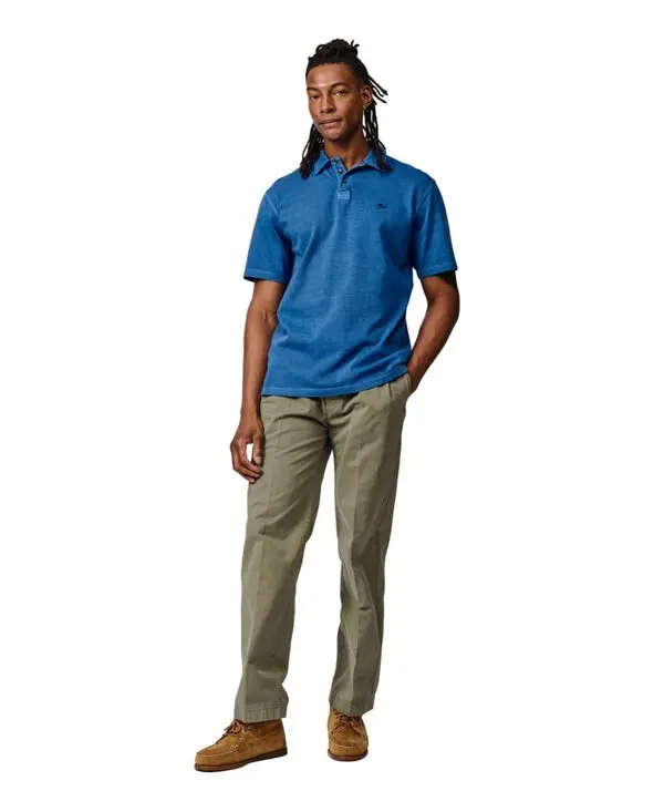 Aubin Arkwright Heavyweight Jersey Polo - Cobalt