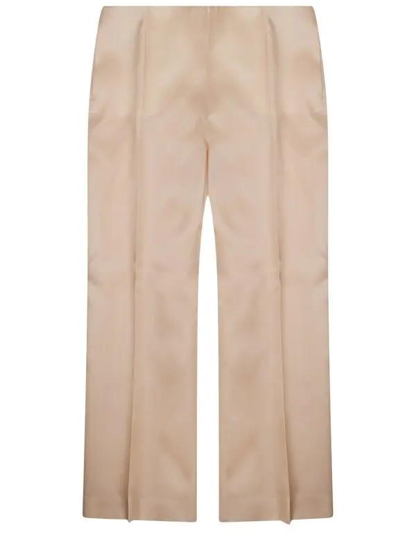 Alberta Ferretti Straight Leg Trousers - Beige