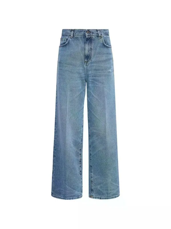 John Richmond Cotton Five-pocket Jeans - Blue