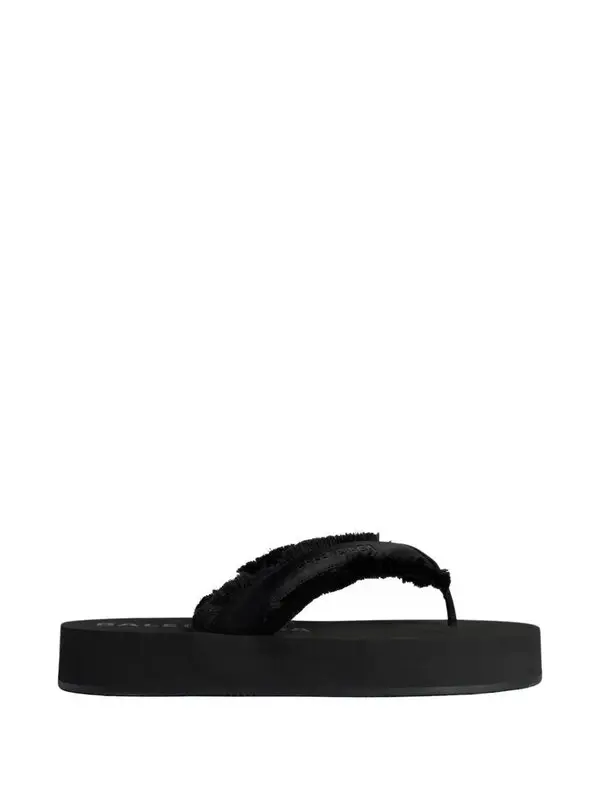Balenciaga Jet Lag Thong Sandals - Black