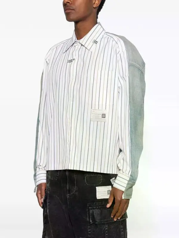 Mihara Yasuhiro Striped Panelled Shirt