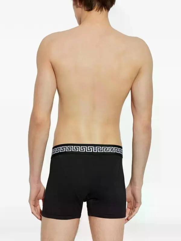 Versace Meander-pattern Boxers - Black
