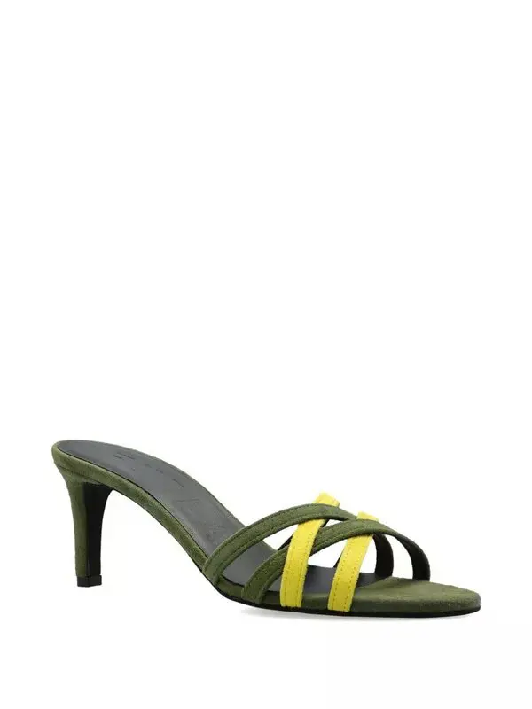 Furla Strap Heeled Sandals - Green