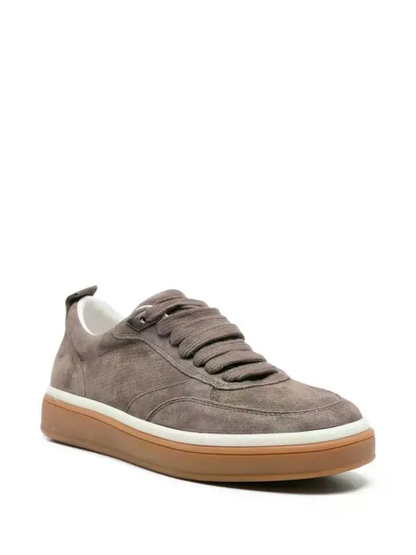 SERGIO MORETTI FIRENZE Suede Low Top Sneakers